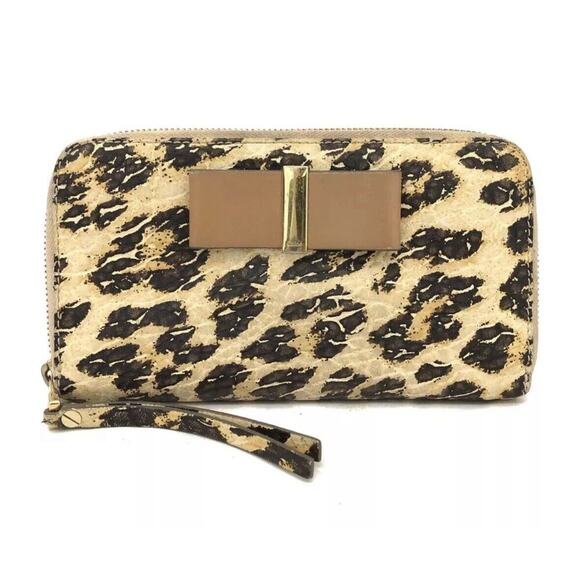 Chloe | Bags | Authentic Chloe Ribbon Leopard Pattern Leather Zip ...